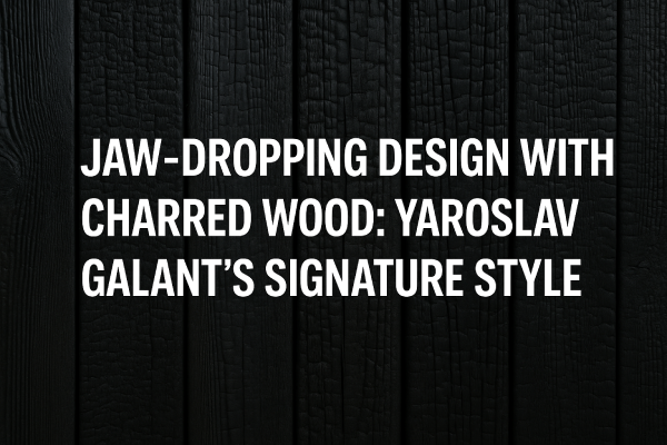 Jaw-Dropping Design with Charred Wood